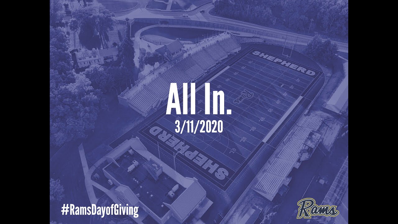 Shepherd University Day of Giving: Ram Stadium Field Turf - YouTube