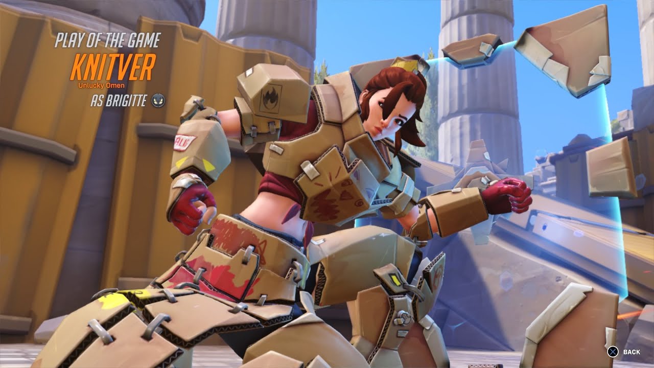 Overwatch 2 - My Brigitte Cardboard First POTG - YouTube