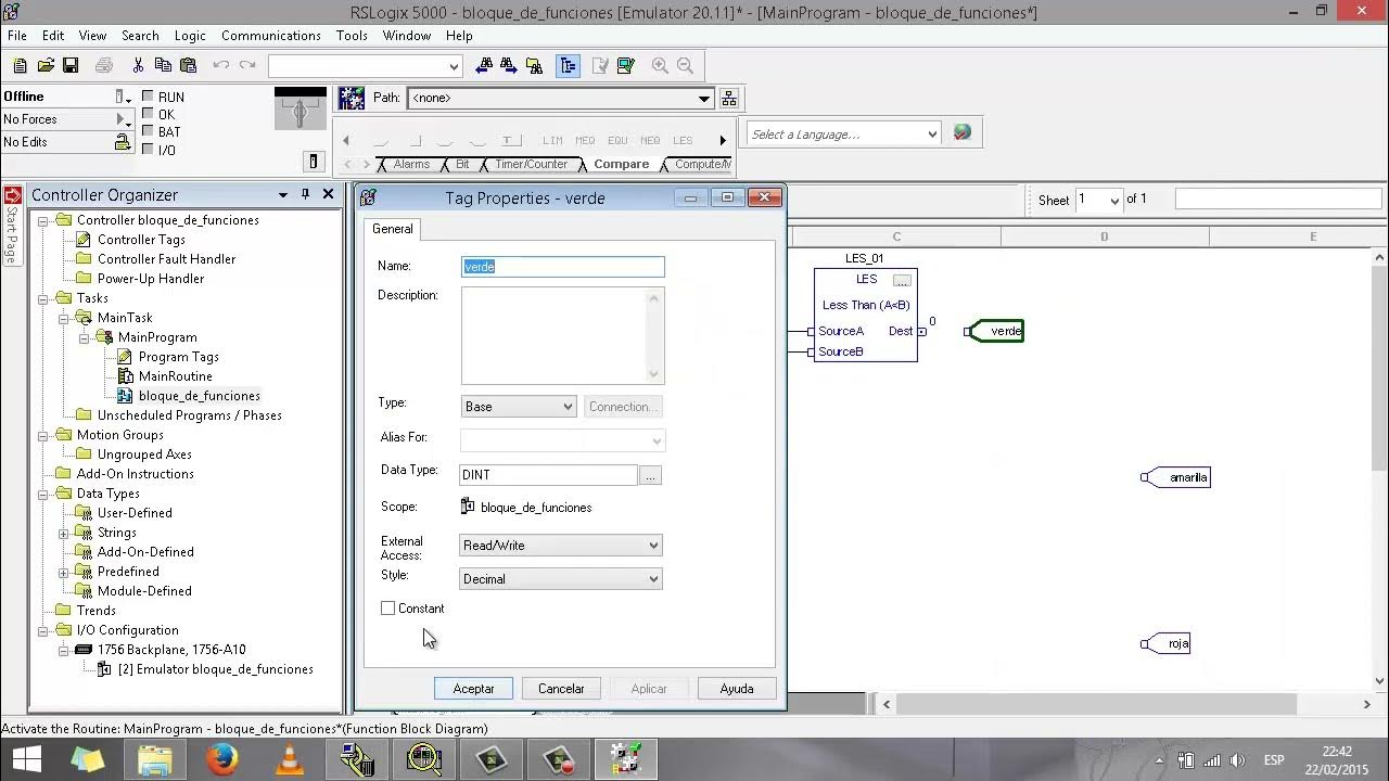 Programación a través de Bloques de Funciones RSLogix 5000 - YouTube