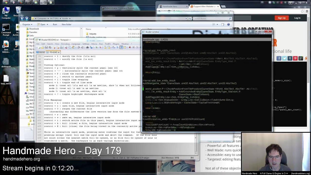 Casey Muratori Tries 4coder_custom - YouTube