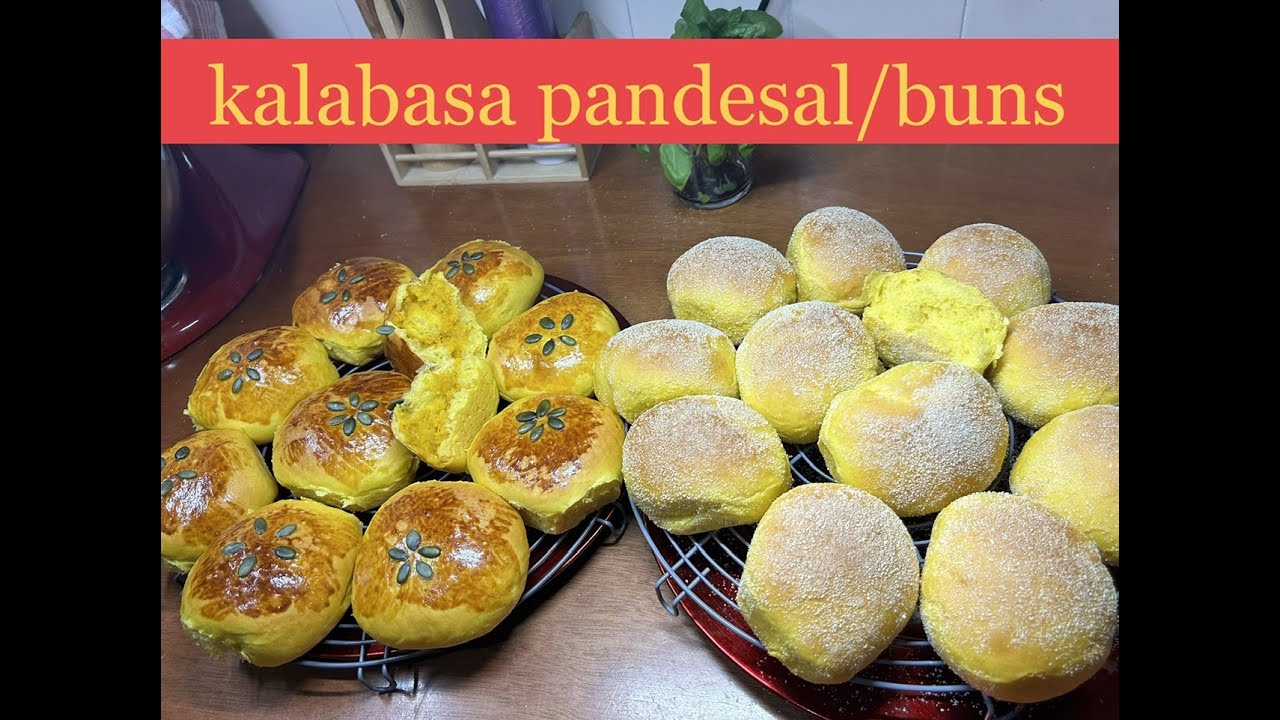 Kalabasa pandesal at Kalabasa Buns bread recipe healthy bread - YouTube