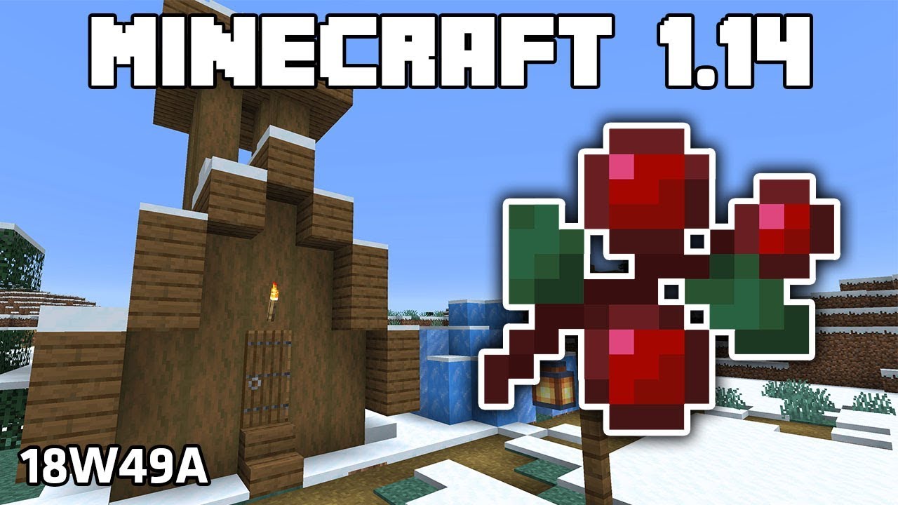 Minecraft 1.14 - Snapshot 18w49a: BOBULE a ZIMNÍ a SAVANA VESNICE - YouTube
