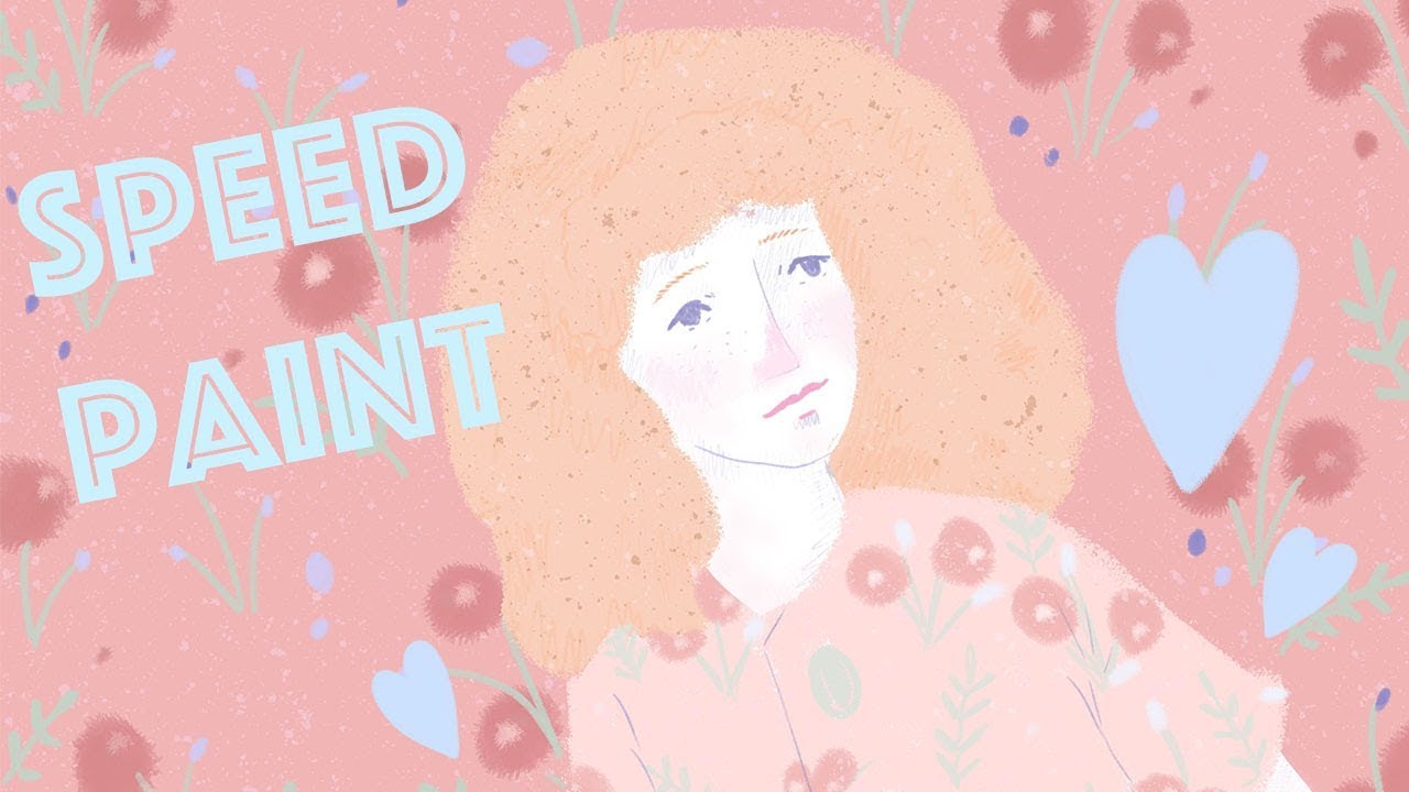 Pretty in Pink -- Portrait Speedpaint [Photoshop] - YouTube