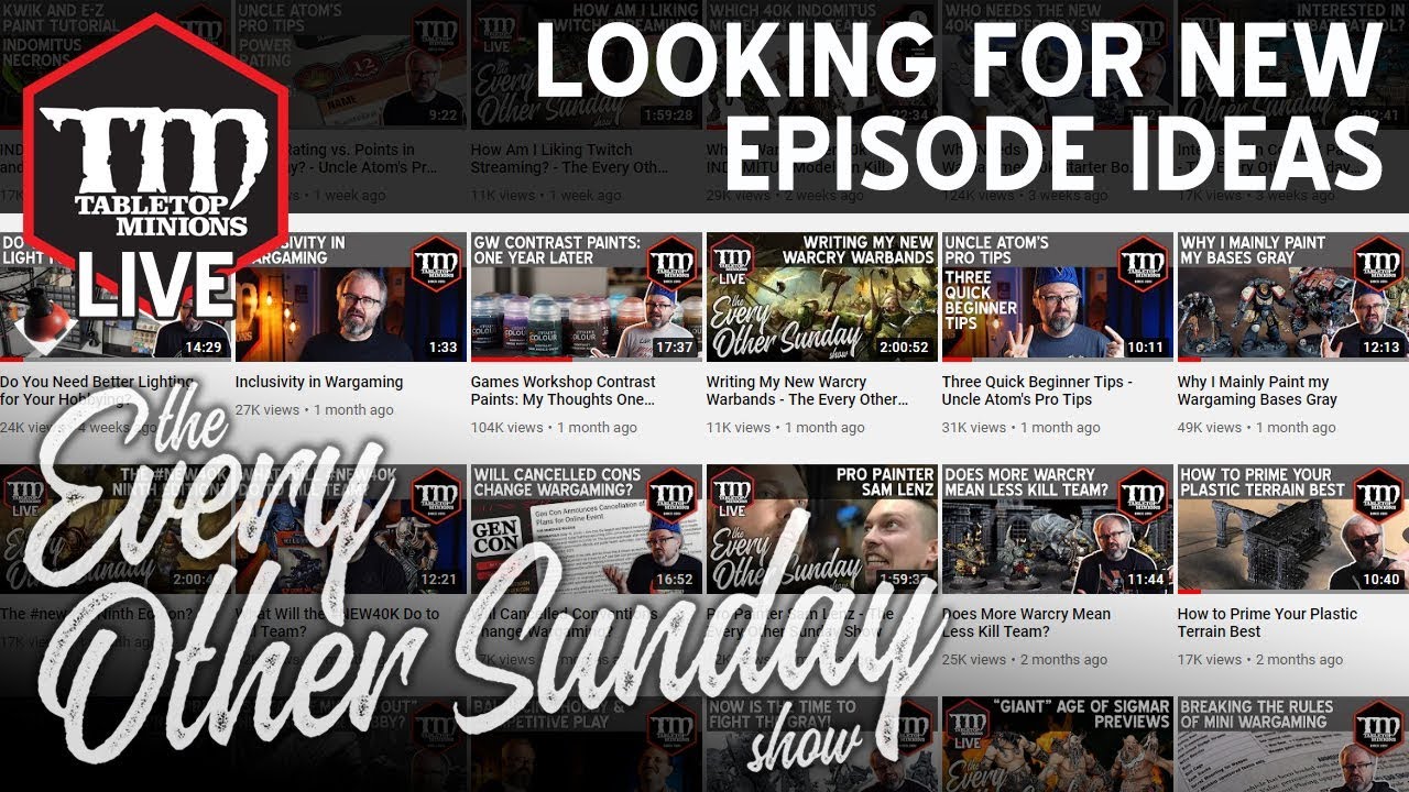Looking for New Episode Ideas - The Every Other Sunday Show - YouTube