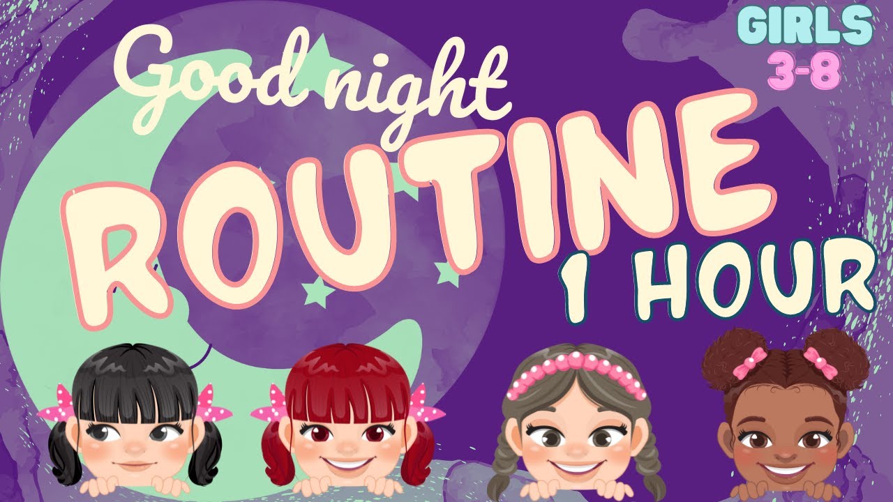 Complete Bedtime Routine- 1 hour Timer - From Shower to Lullaby - YouTube