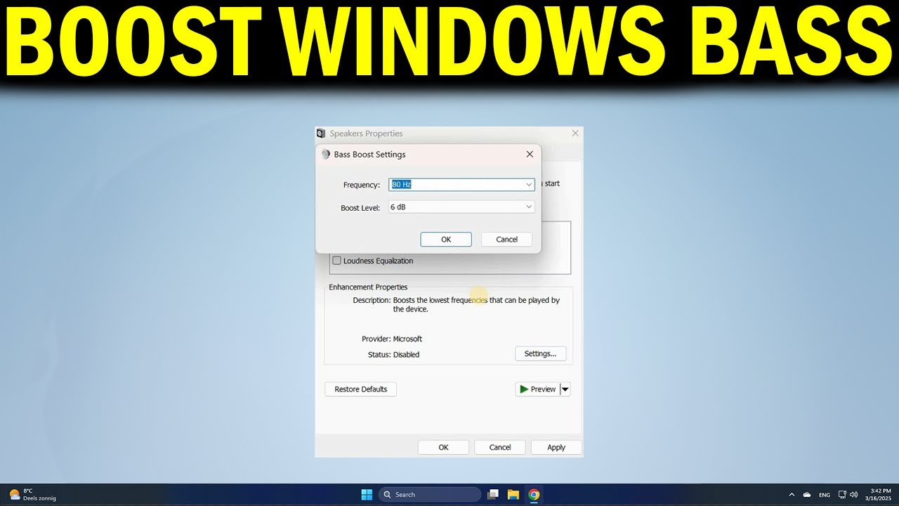 How To Boost Bass On Windows 11 - YouTube