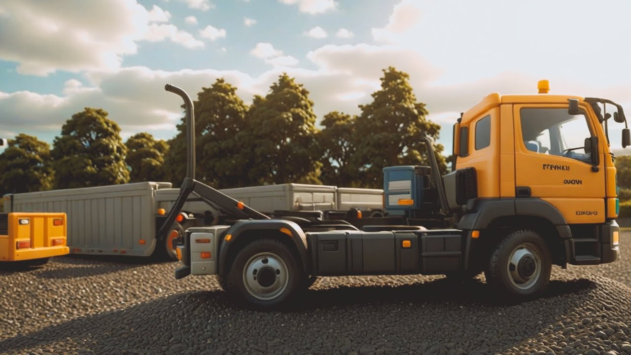 HookLift truck 🤑 | Manipulation with container | Mercedes-Benz Atego 🚛 ...