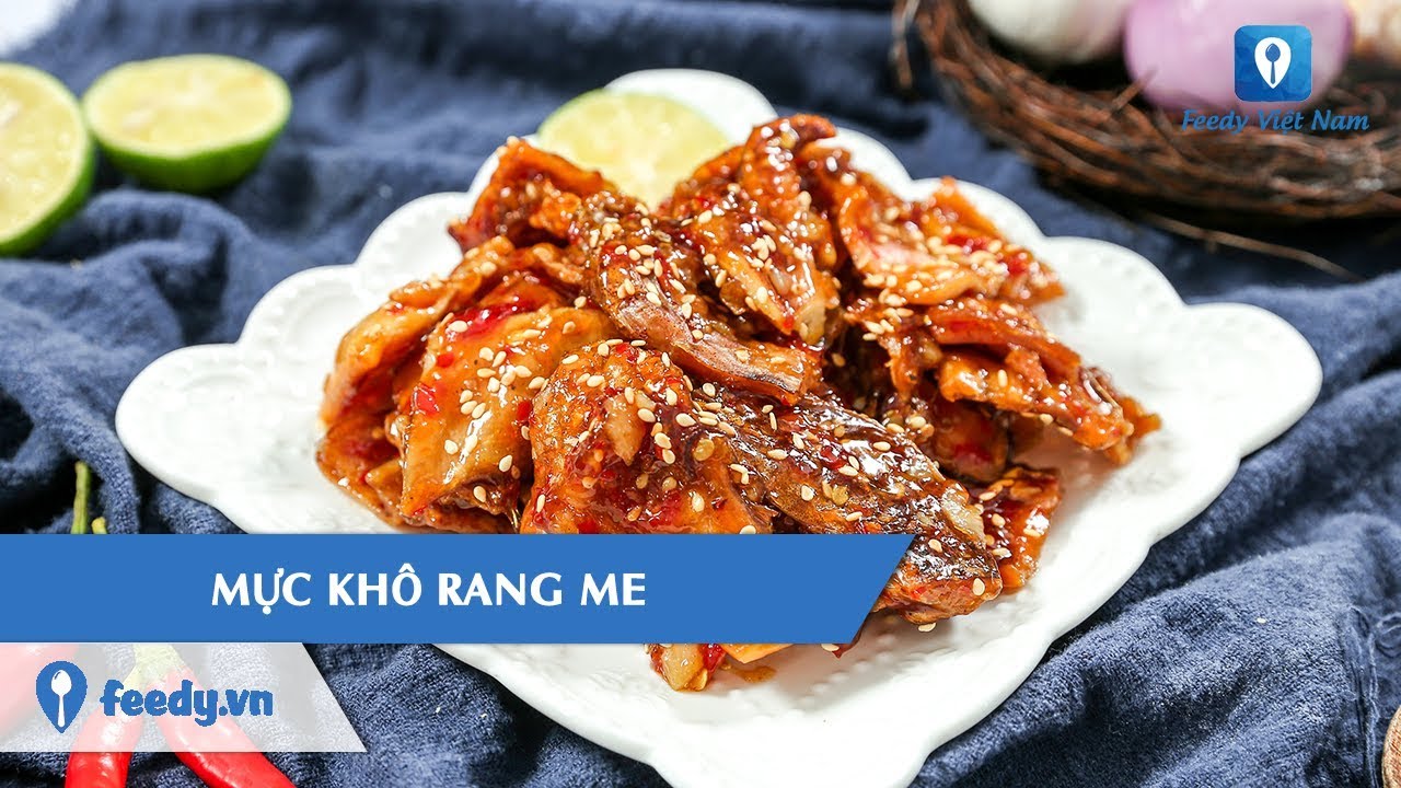 Hướng dẫn cách làm món MỰC KHÔ RANG ME | Feedy TV - YouTube