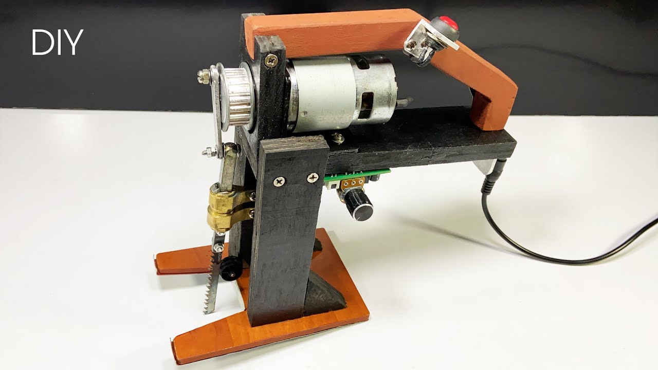 How to make a Powerful Jigsaw Machine from 775 Motor - YouTube