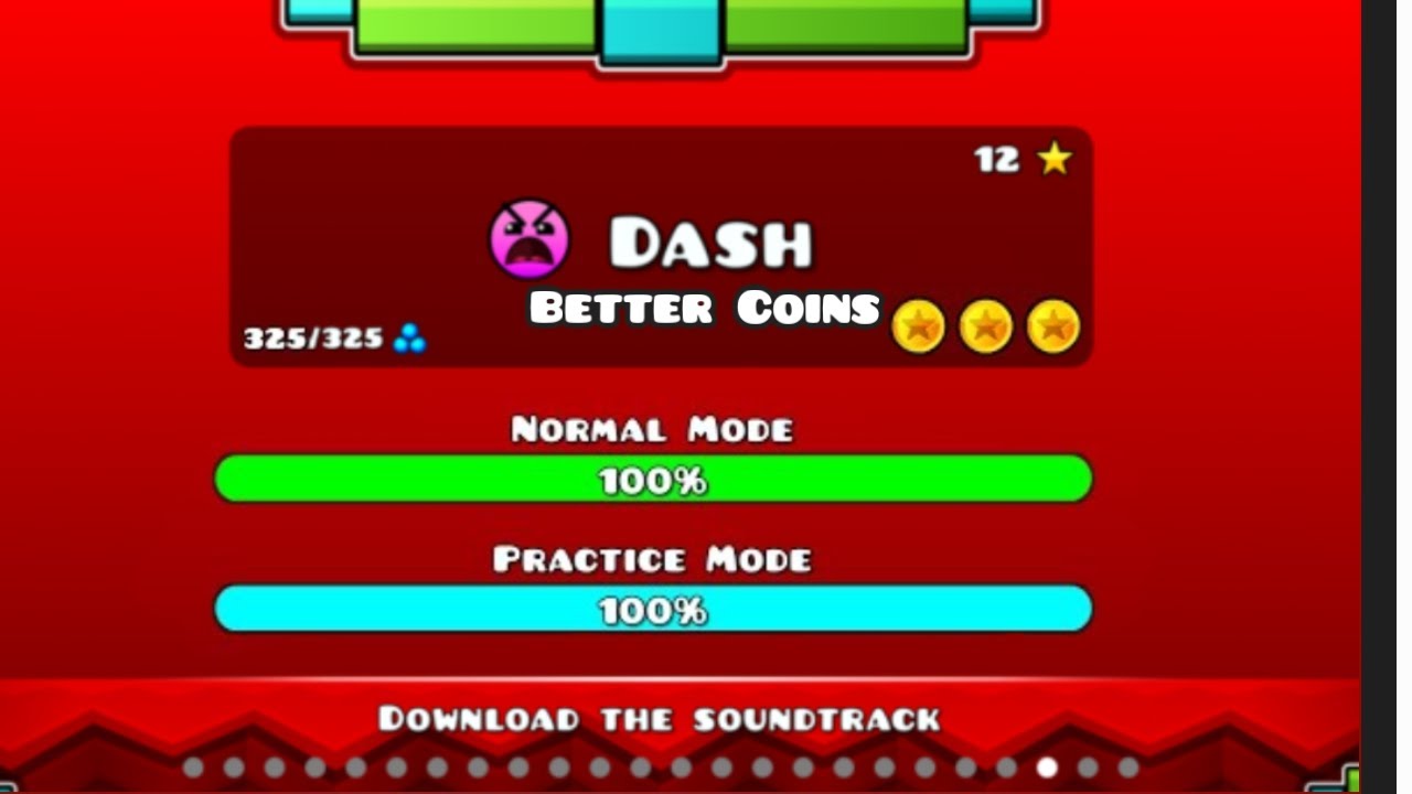 Dash BUT With Better Coins! || Geometry Dash - YouTube