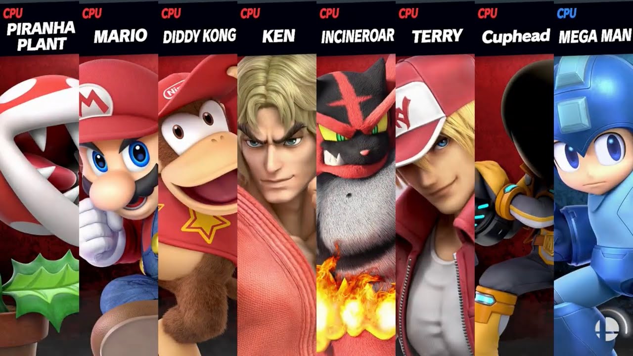 Super Smash Bros. Ultimate - We are the Red Characters Squad - YouTube