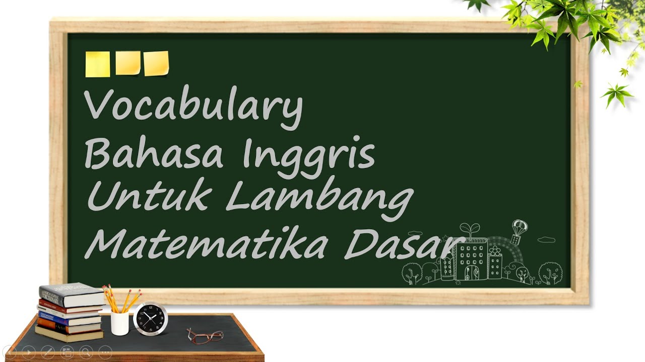 English for Mathematics : Bahasa Inggris untuk Matematika - YouTube