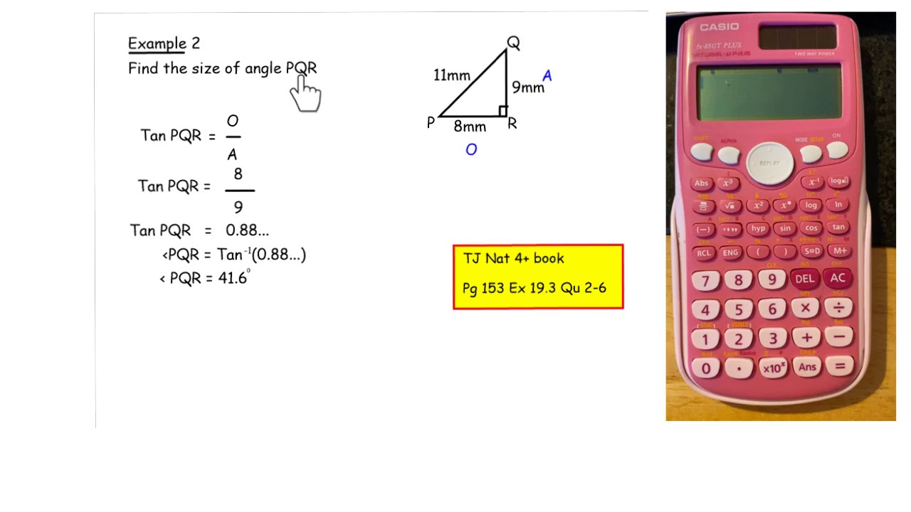 Trigonometry 2- using tan to find an angle - YouTube