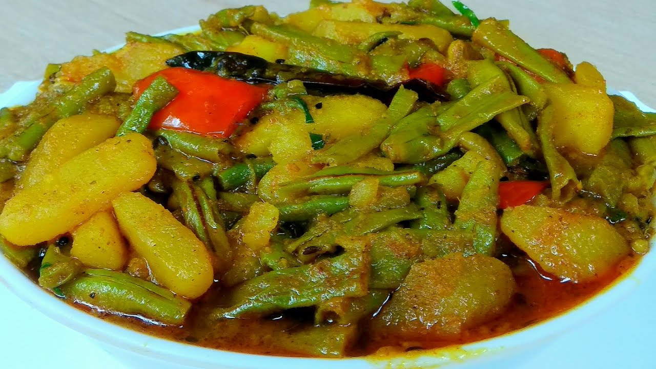নিরামিষ আলু আর বরবটির তরকারি এই ভাবে রান্না করলে সবাই পছন্দ করবে/বরবটি ...