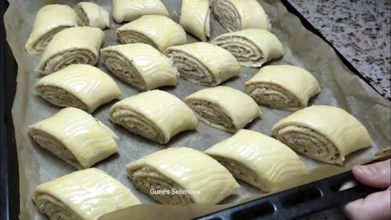 Kətə Resepti,Ən Dadlı Qozlu Kətənin hazırlanması, - YouTube