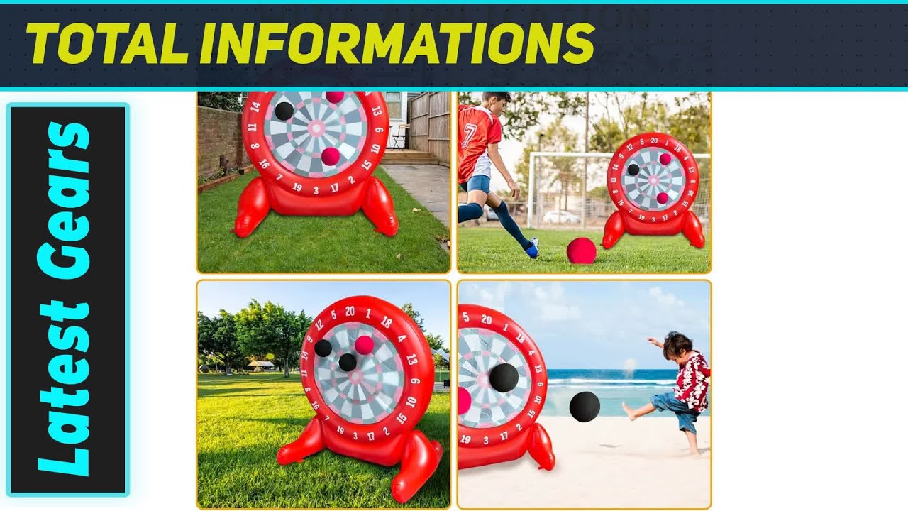 Epic Fun! The 6Ft Tall Giant Kick Darts Game is a Backyard Blast! - YouTube