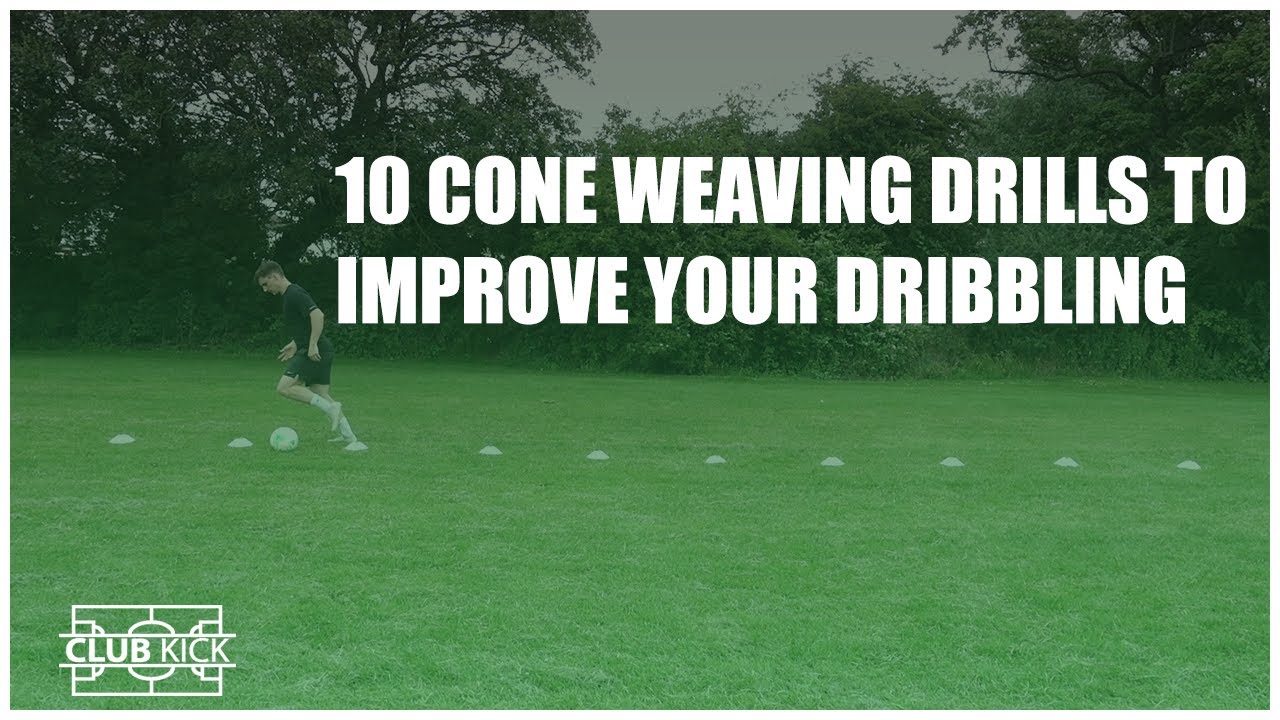 10 Cone Weaving Drills To Improve Your Dribbling For Football | Improve ...