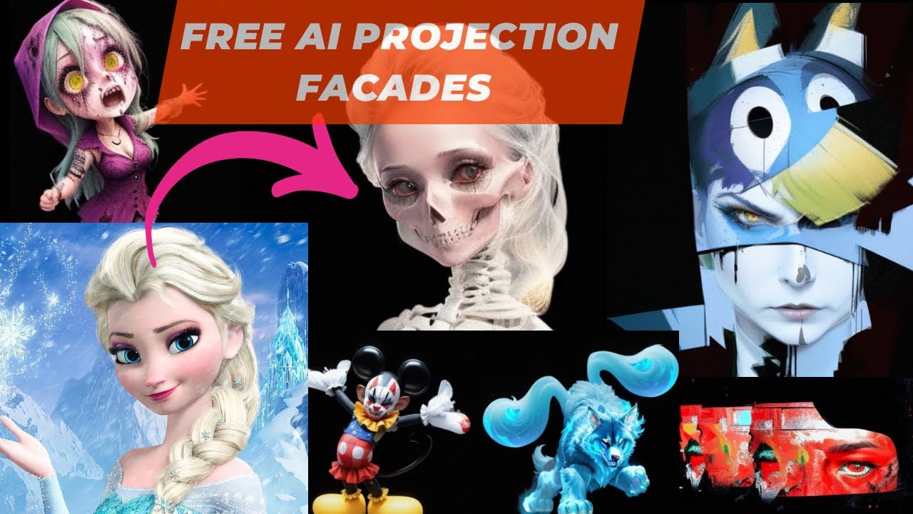 Cartoon characters turned scary using VideoAI - FREE FACADES # ...