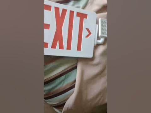 How to make a standard exit sign - YouTube