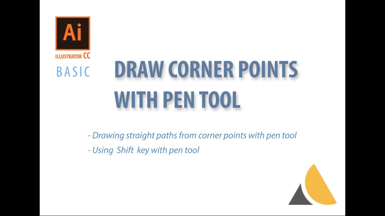 Adobe illustrator CC — Draw corner points - YouTube