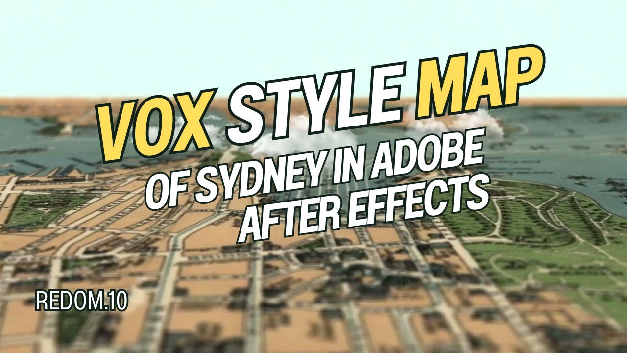 Vox Style Map of Sydney in Adobe After Effects - YouTube