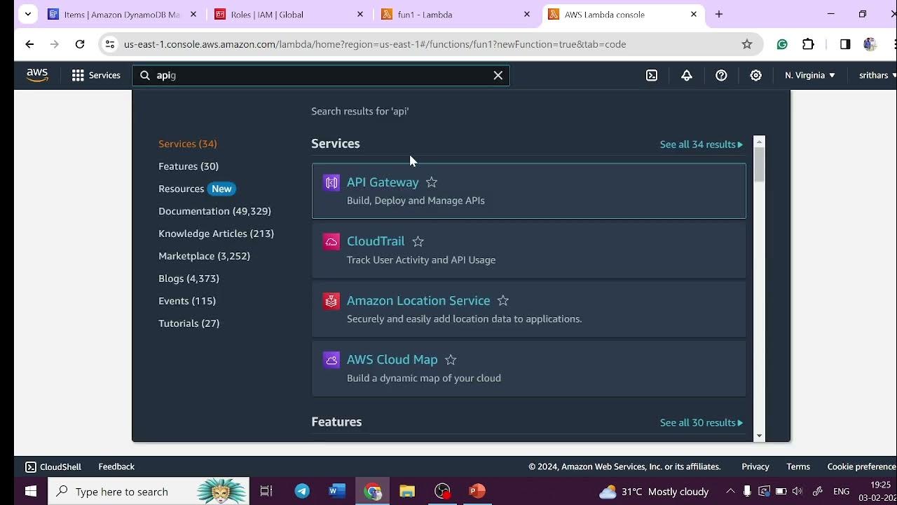 AWS Lambda function with DynamoDB and API Gateway - YouTube