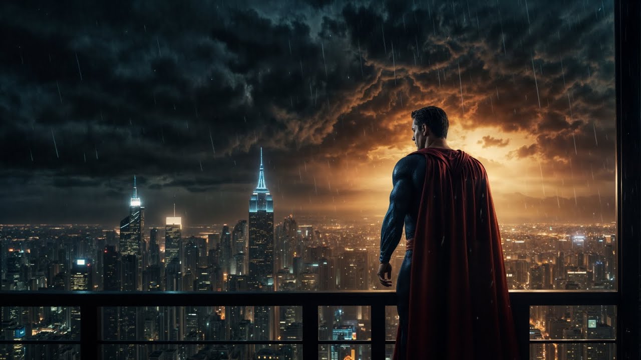 Superman's Rainy Night: Relaxing Ambient Music & Rain Sounds for Sleep ...