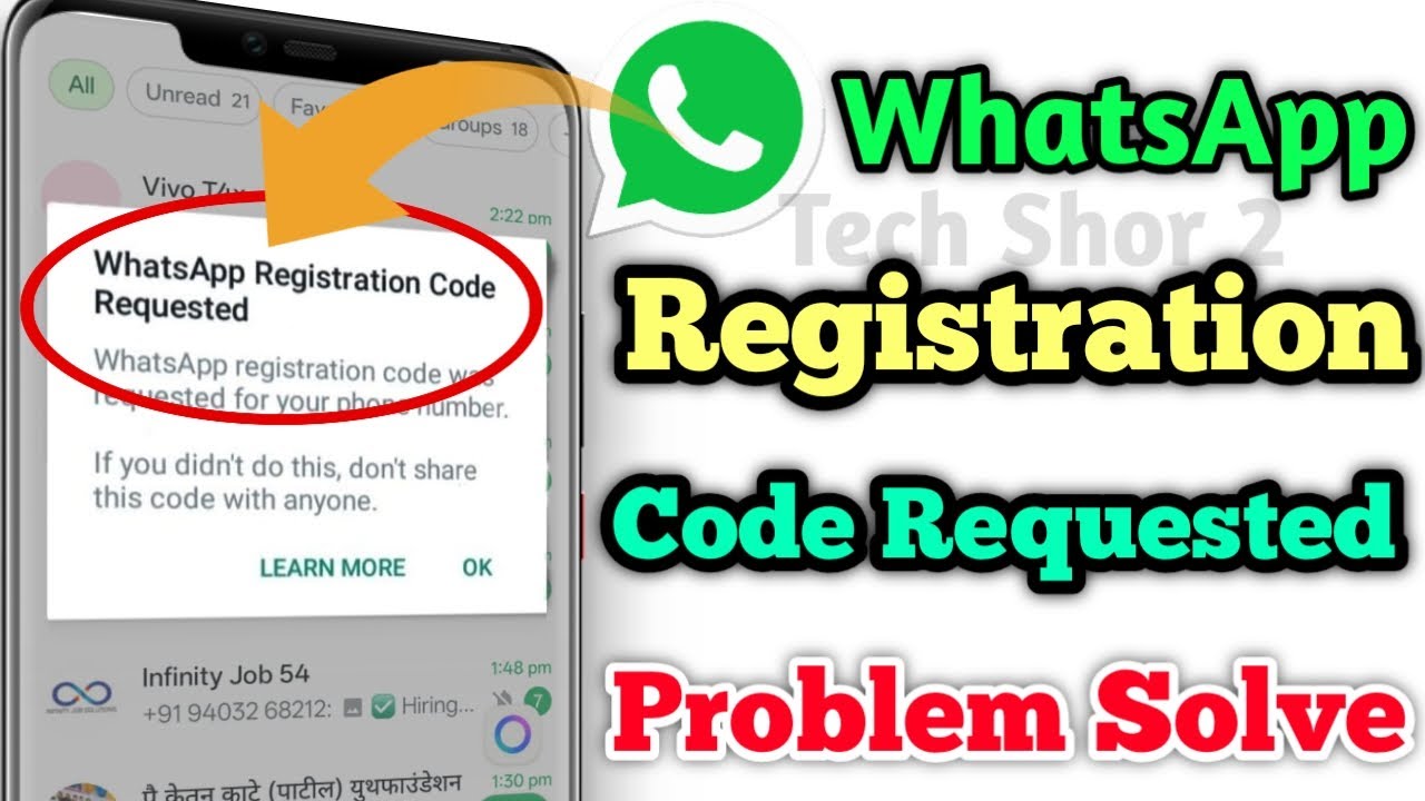 How to Fix WhatsApp Registration Code Requested Problem Solve - YouTube