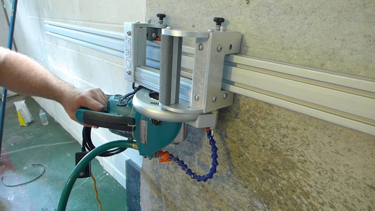 Cutting of granite slab in upright position part1 - YouTube