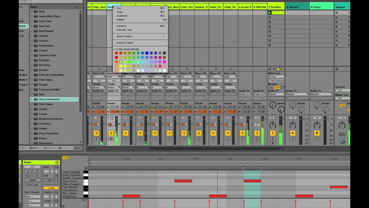 Ableton Tutorial: Drum Rack tip-Get out of the loop with extract chains - YouTube