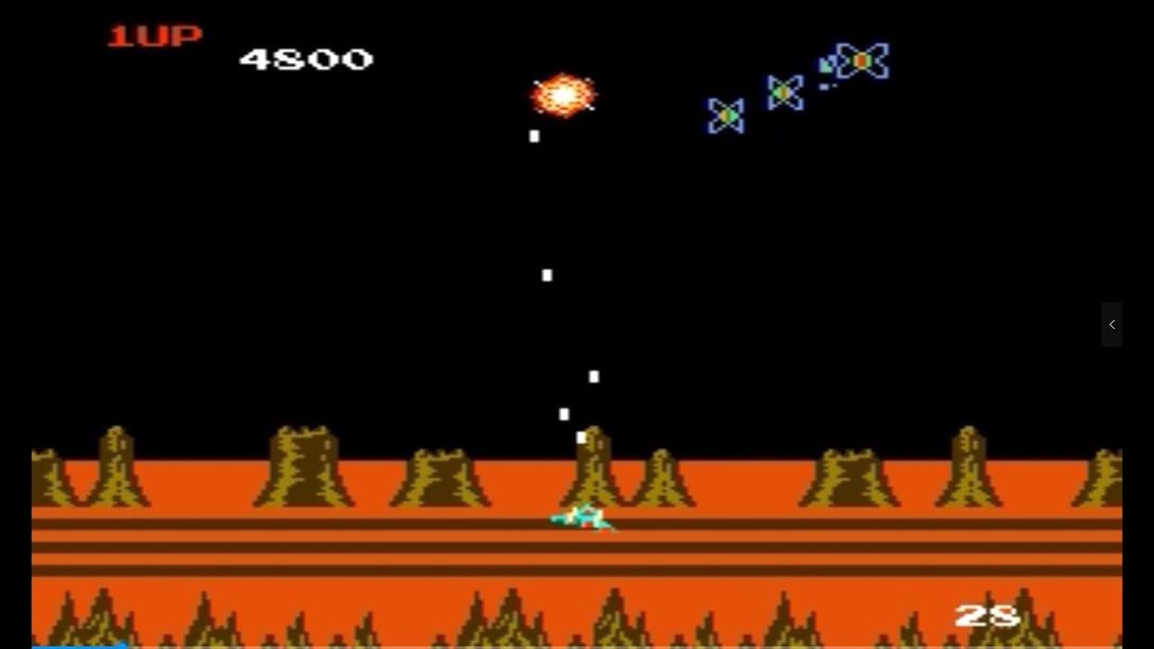 [NES | FC] Game Exerion One Life Playthrough | Video Games Walkthrough ...