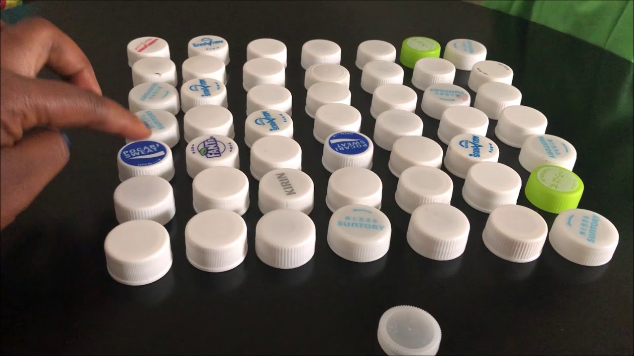 Teaching My Kids How To Count From 1 to 50 With Recycle Bottle Caps ...