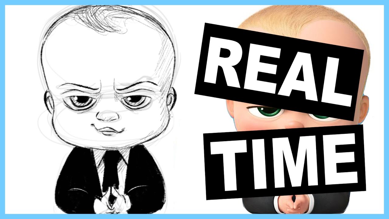 KIDS ART LESSONS HOW TO DRAW THE BOSS BABY - YouTube