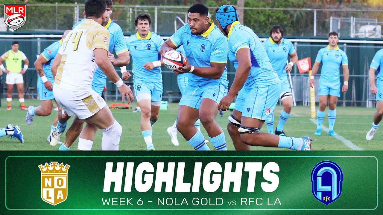 NOLA Gold vs RFC LA | All Tries | 2025 Major League Rugby Highlights ...
