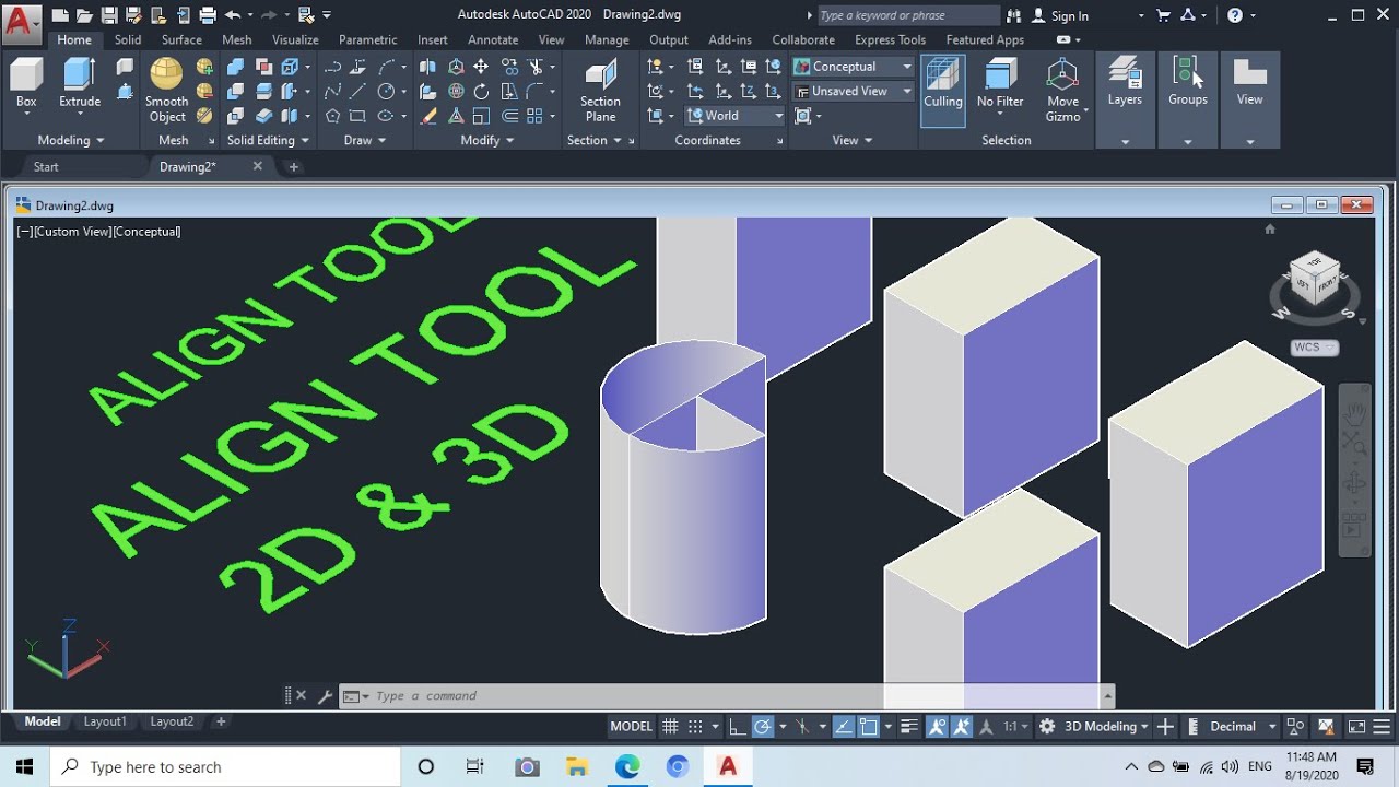 The Align Command In 2d And 3d AutoCAD 2020 Magic AutoCAD YouTube the-align-command-in-2d-and-3d-autocad-2020-magic-autocad-youtube