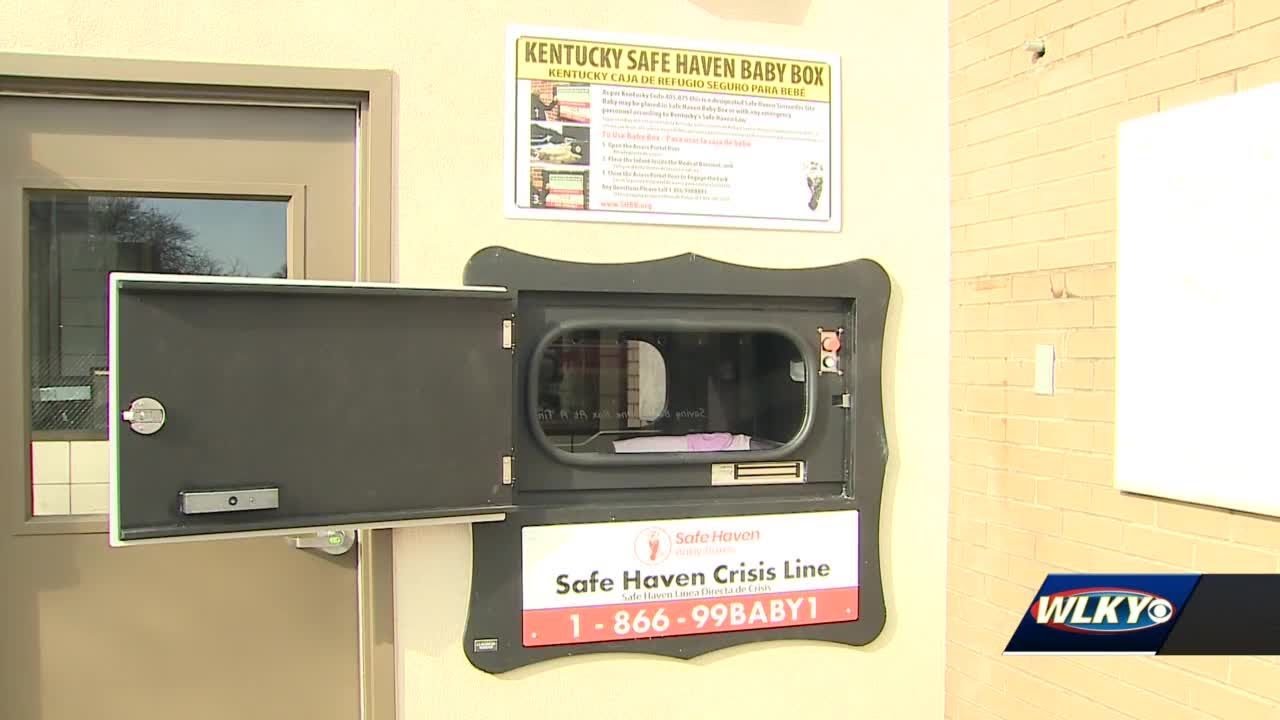 Louisville Fire Department unveils Kentucky's 16th safe haven box - YouTube