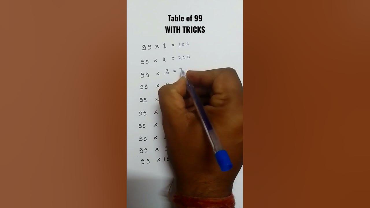 Table Of 99 With Easy Tricks YouTube table-of-99-with-easy-tricks-youtube
