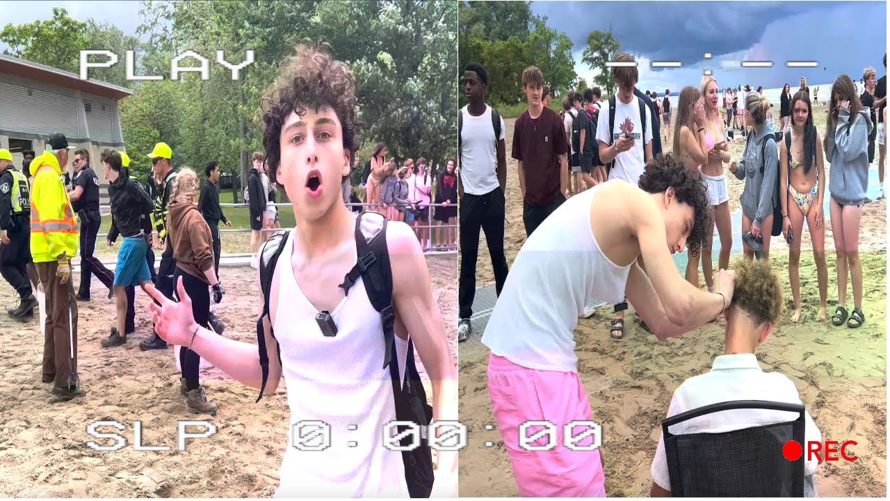 I GIVE FREE CUTS AT THE BEACH (( GONE WRONG)) - YouTube