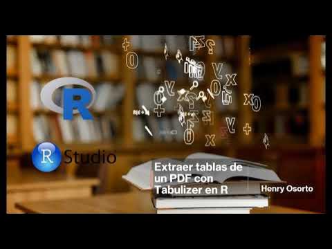 Extraer tablas de un PDF con Tabulizer en R - YouTube