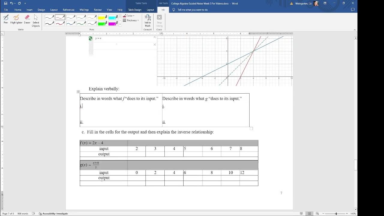 Verifying Inverse Functions Youtube