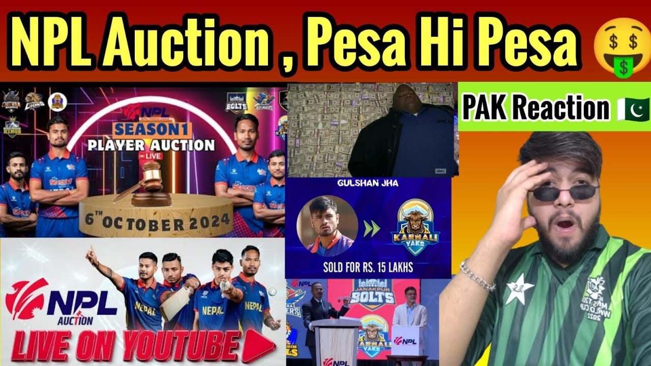 NPL 2024 Auction | Nepal Premier League Auction 😍🇳🇵 - YouTube