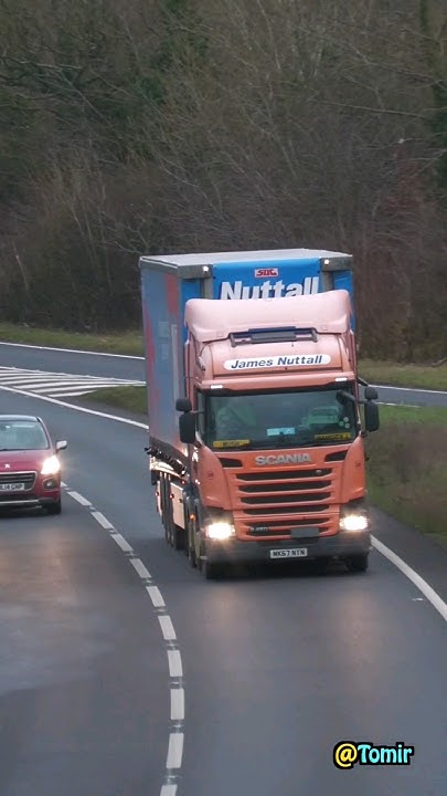 SCANIA R450 - James Nuttall - A1(M) motorway #truckspotting #tomir - YouTube