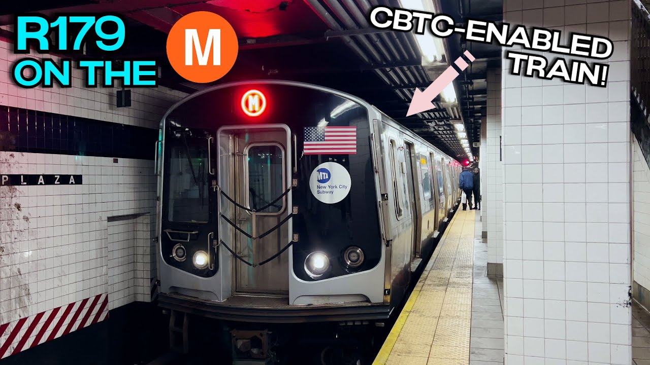 The first R179 enters service on the M line with CBTC | NYC Subway (12 ...