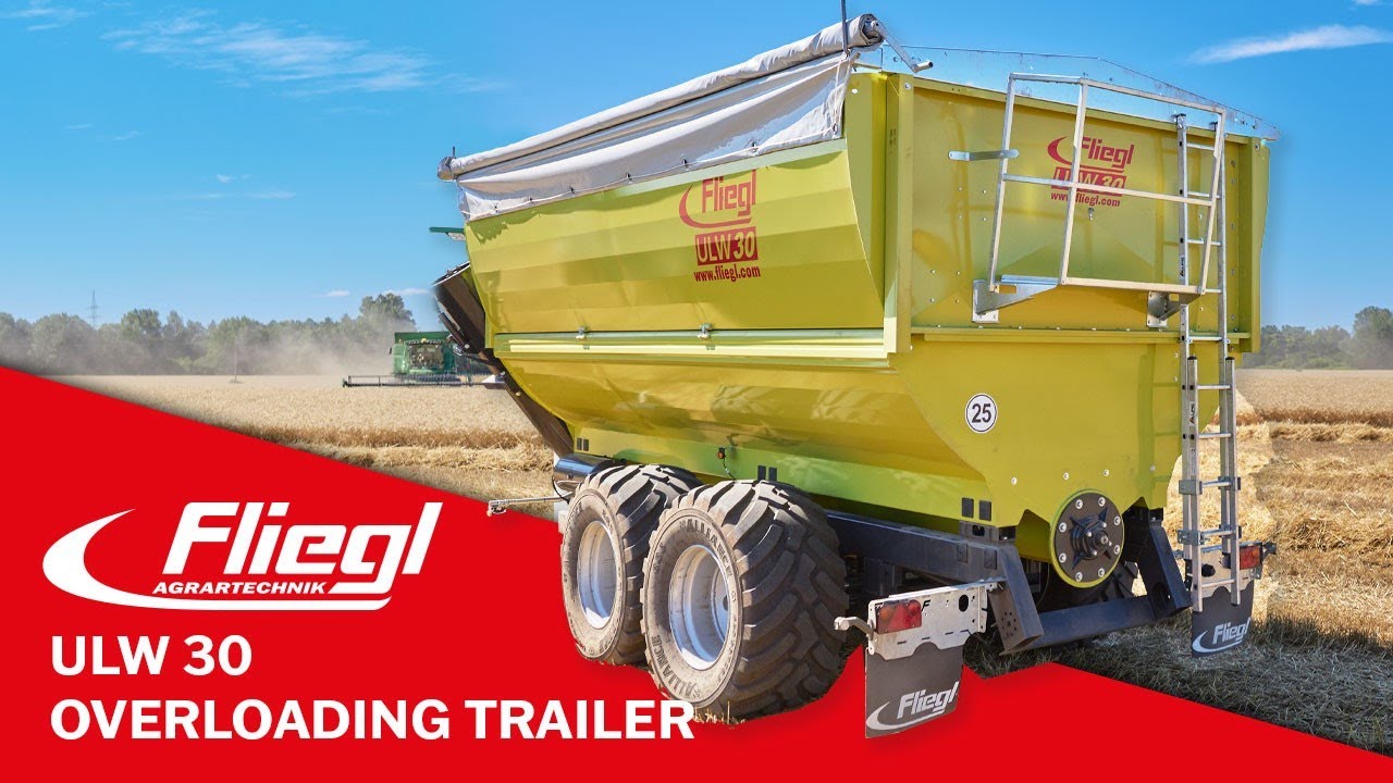 #fliegl Overloading Trailer ULW 30 - for more efficiency - YouTube