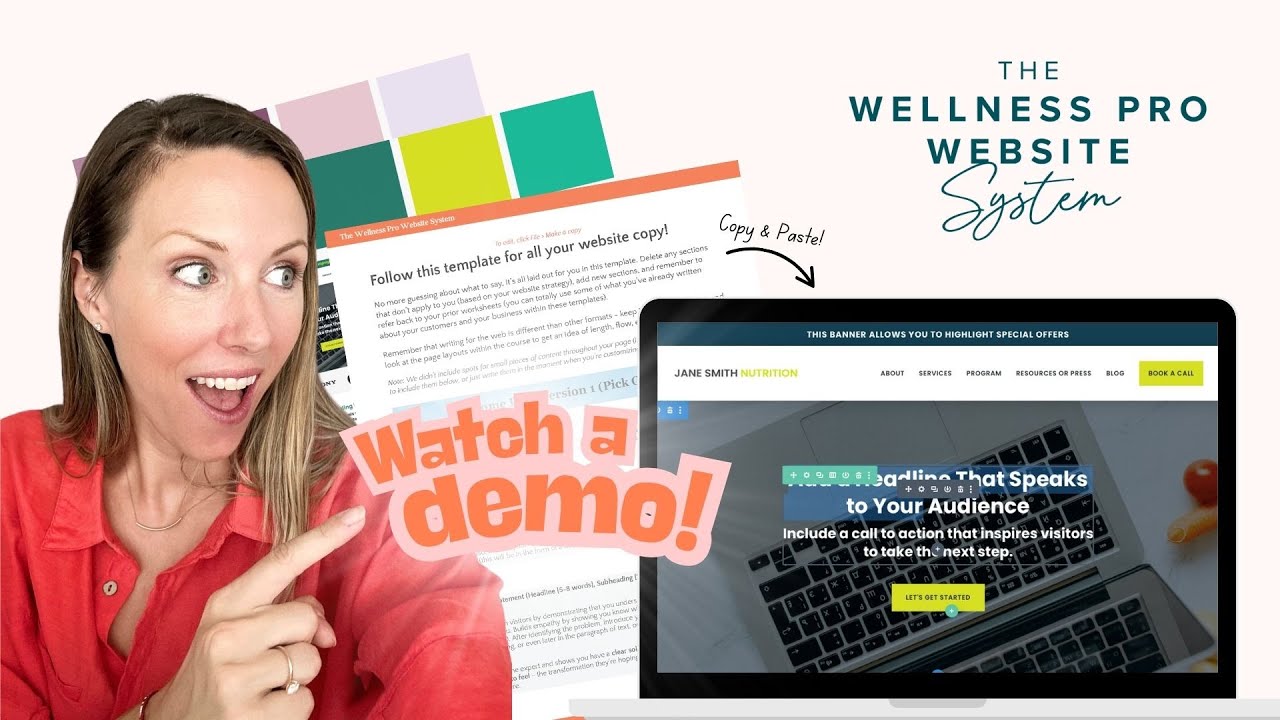The Wellness Pro Website System Demo - YouTube