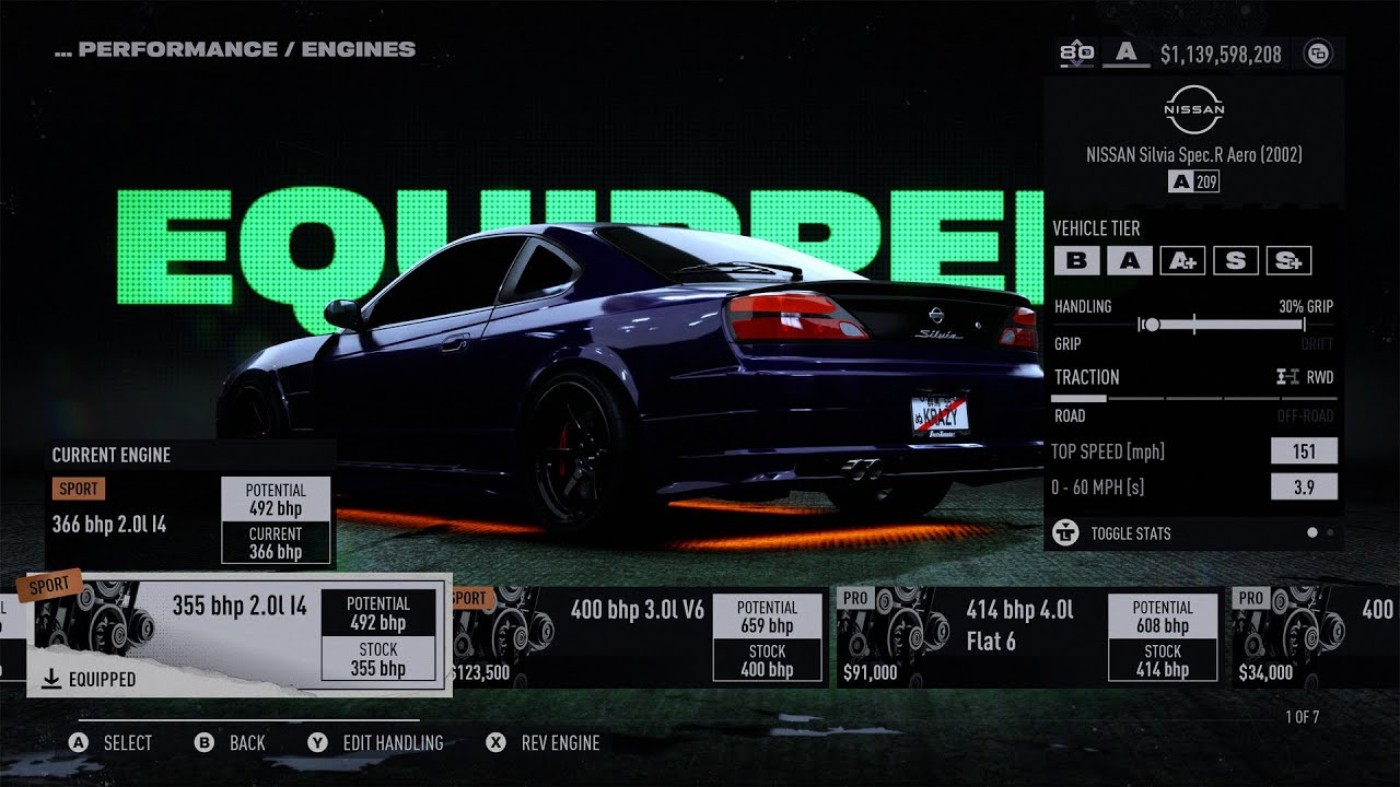 Nissan Silvia Spec R (S15) A Class Build Nfs Unbound - YouTube