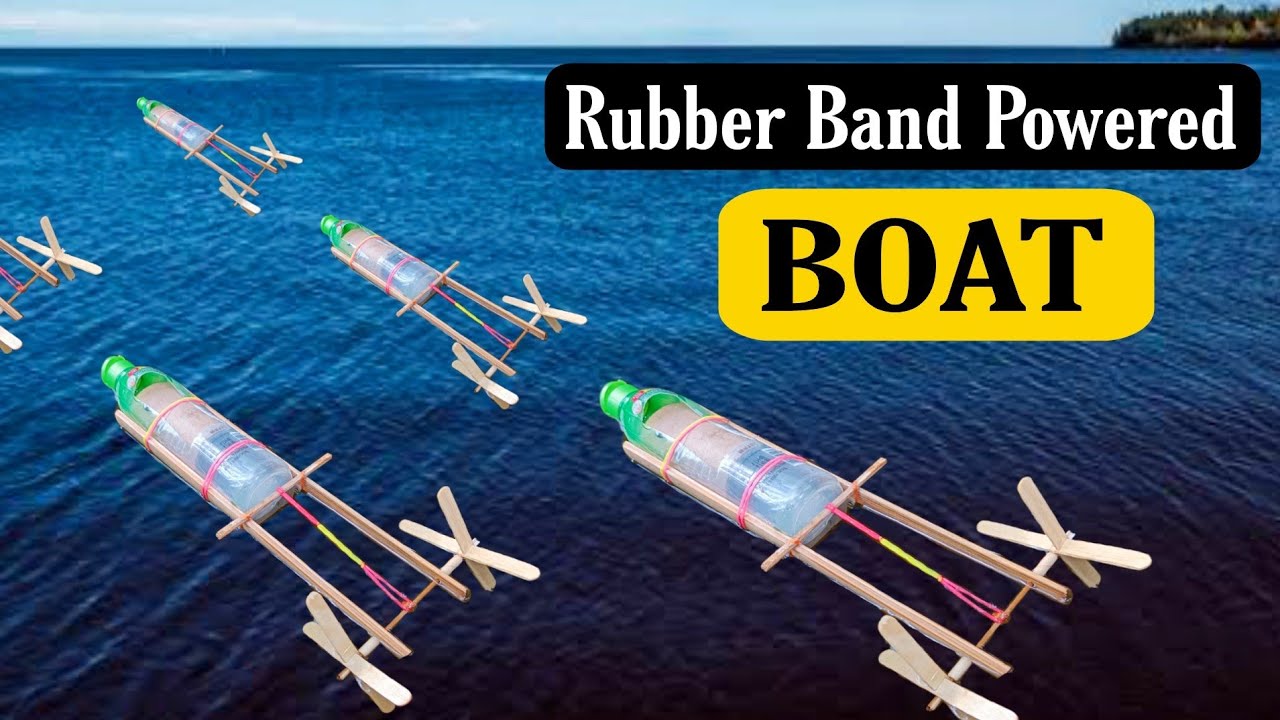 How to Make a Rubber Band Boat | How to Make an Elastic Band Paddle ...