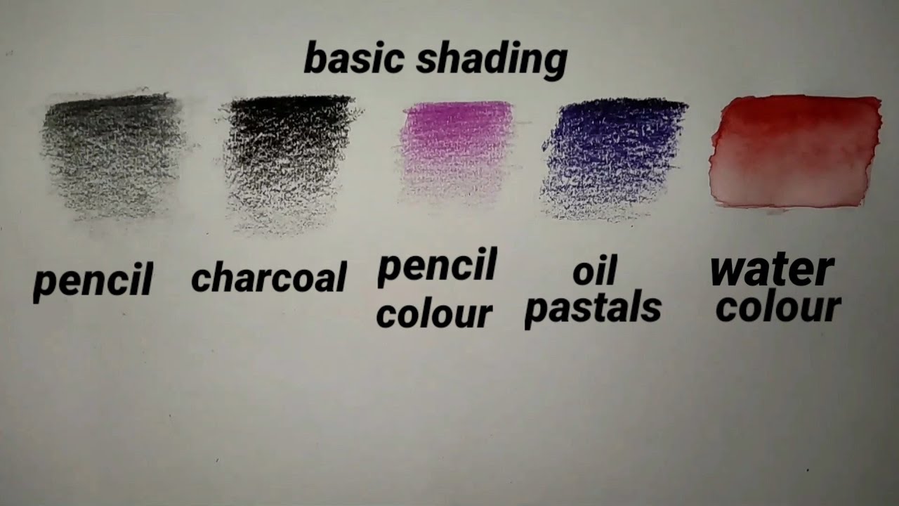 Basic shading by pencil and any colours for beginners | basic shading ...