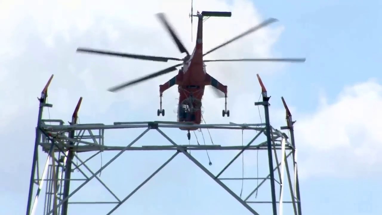 Building a Transmission Line Tower - YouTube