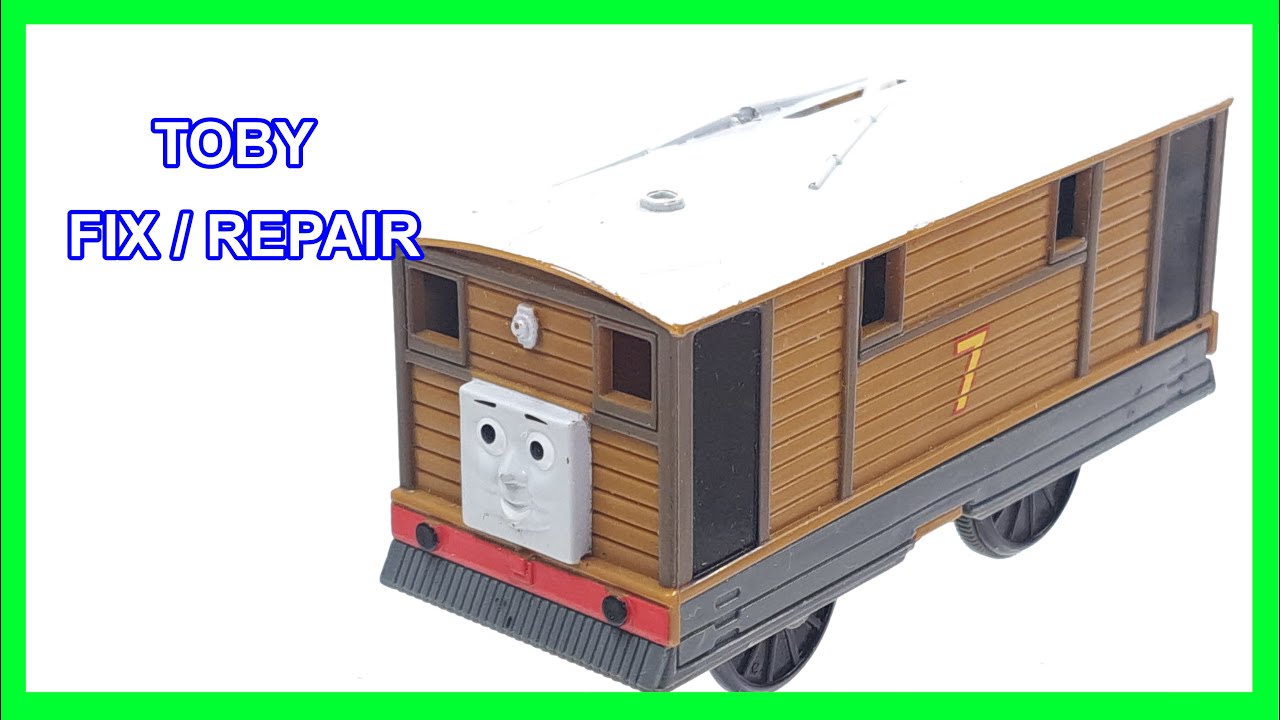 Trackmaster Toby Fix repair Thomas Train 2009 Mattel - YouTube